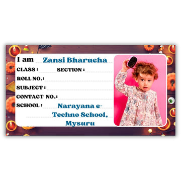 Kids Name Slips & School Labels | Custom Photo Name Tags – Aanya Centric